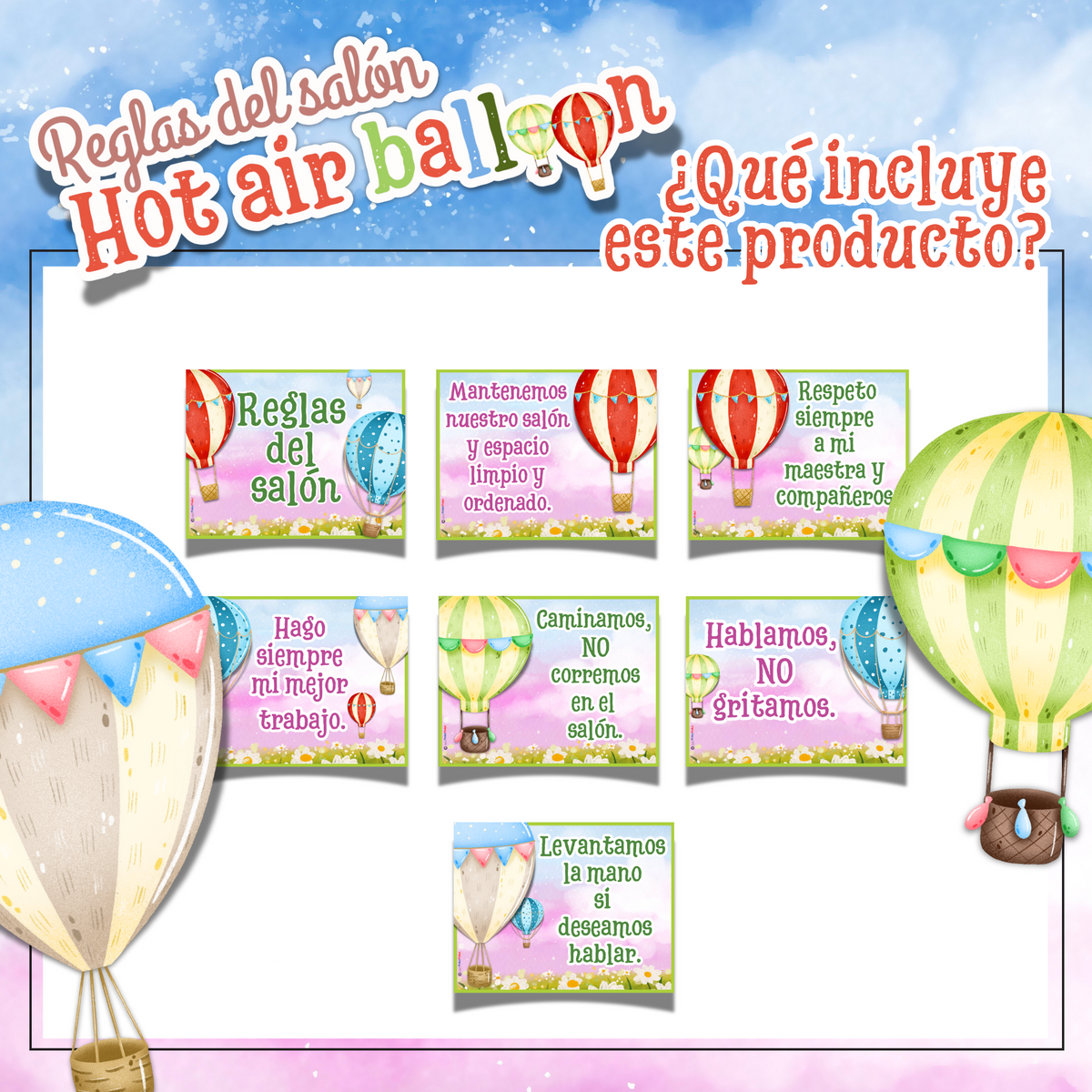 Reglas del salón: Colección "Hot Air Balloon" – pukapukaworld