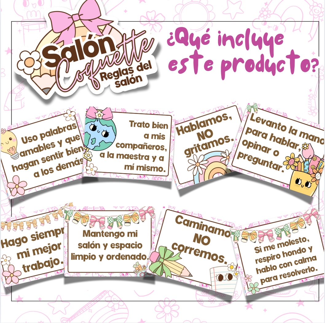 Reglas del Salón: Colección "Salón Coquette" – pukapukaworld
