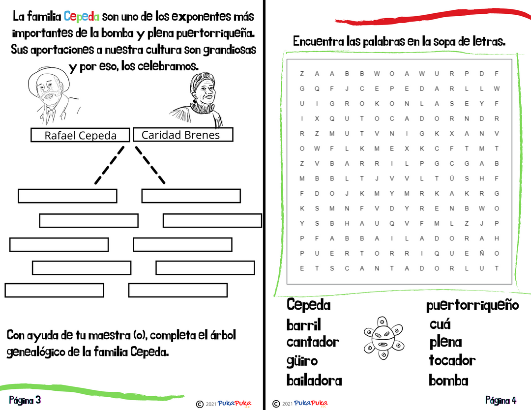 Librito de colorear: Celebrando a Puerto Rico – pukapukaworld